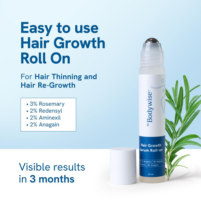 Be Bodywise Advanced Hair Growth Roll-On Serum | 3% Rosemary - TikTok ...