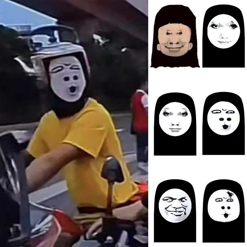 Topi Kepala Gurauan Perayaan, Topeng, Balaclava Bercetak 3D, - TikTok ...