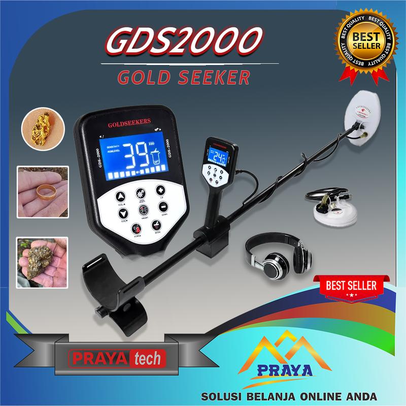 Metal Detektor GDS2000 Detector Gold Seeker Deteksi Logam Emas - Shop ...