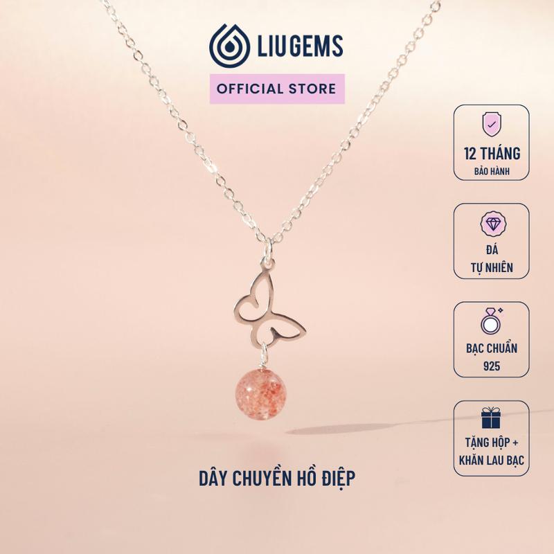 Dây Chuyền Nữ Hồ Điệp Liugems Charm Bạc 925 Mix Đá Phong Thu - TikTok ...