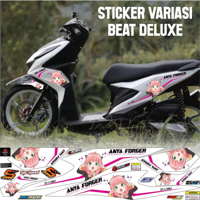 NM STRIPING STICKER VARIASI HONDA BEAT DELUXE MOTIF ANYA FORGER ...