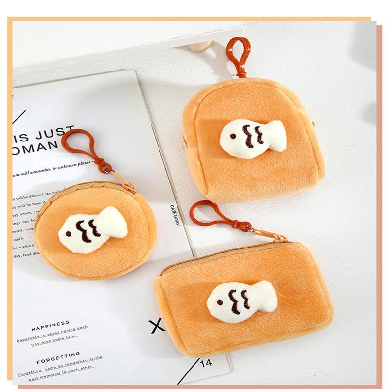 Cartoon Coin Purse Cute Mini Plush Wallet Embroidery Portabl - TikTok ...