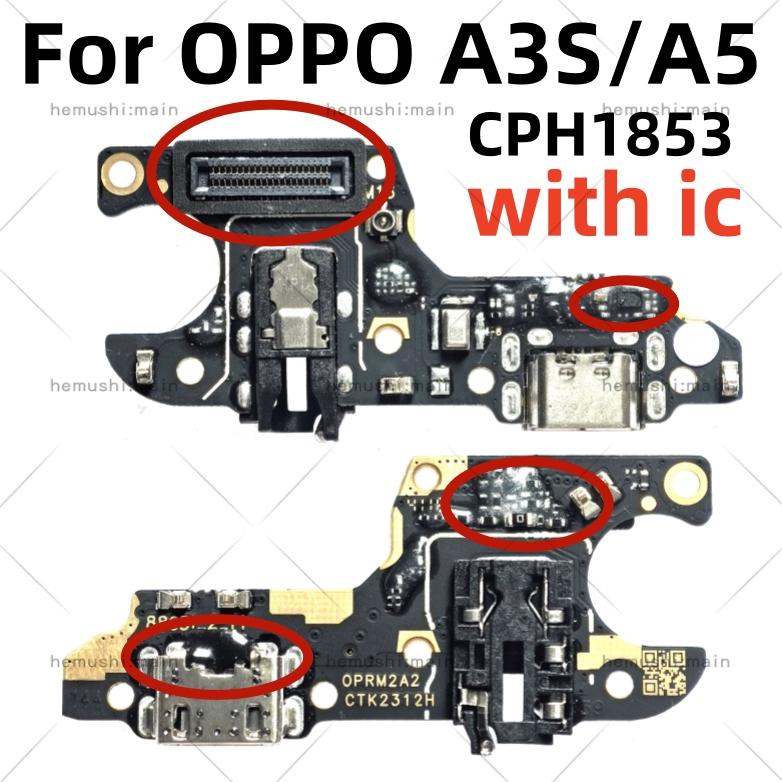Papan Pengecas Pengecasan USB, Untuk OPPO A3S / A5 CPH1853, Papan Utama ...