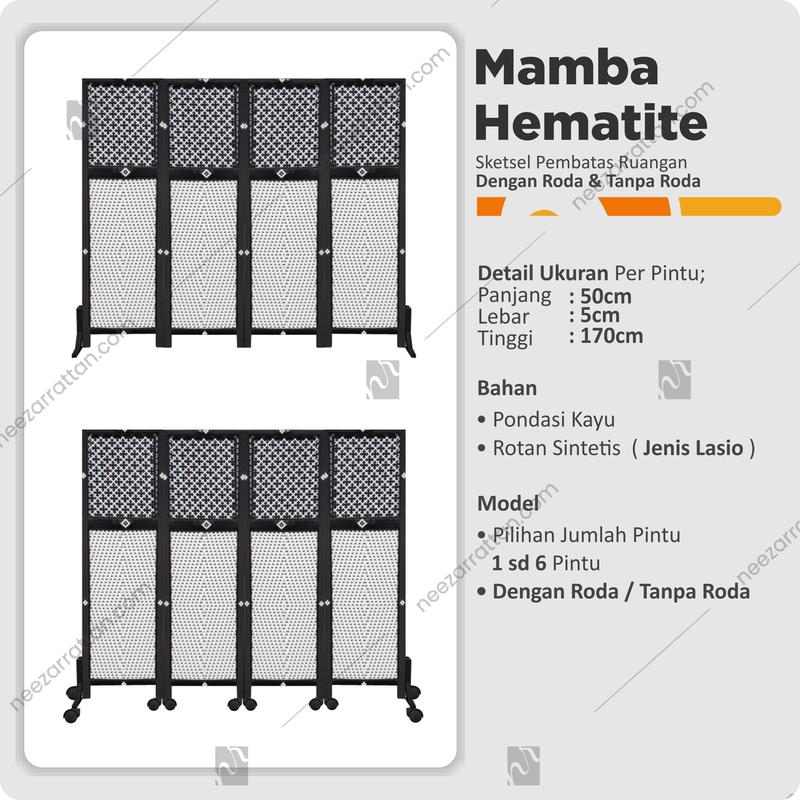Partisi Ruangan Kayu - Sketsel Model Mamba Hematite Penyekat Pembatas ...