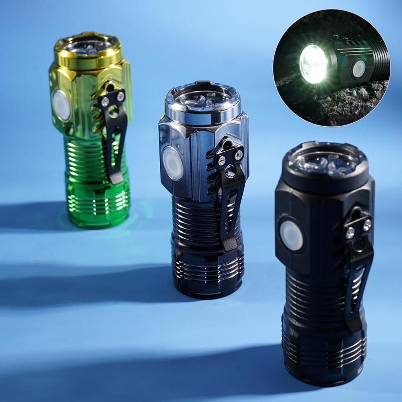 Mini Flashlight Super Portable Magnetic Attraction Portable Monster ...