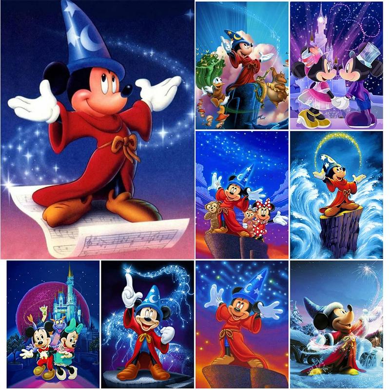 DIY Diamond Painting Mickey Mouse 5D Diamond Embroidery Mosaic - TikTok ...