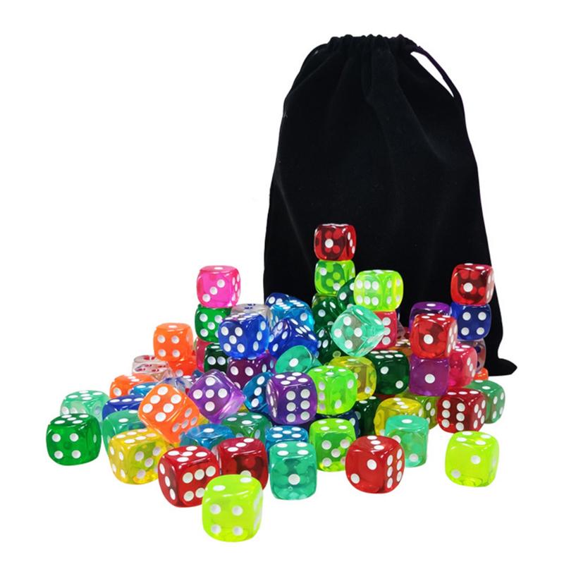Set Dadu Akrilik, Faconbe, Pelbagai Warna, 100pcs, dengan Beg, - TikTok ...