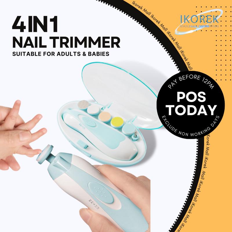 6 in 1 Electric Baby Adult Nail Trimmer Pedicure & Manicure Baby ...