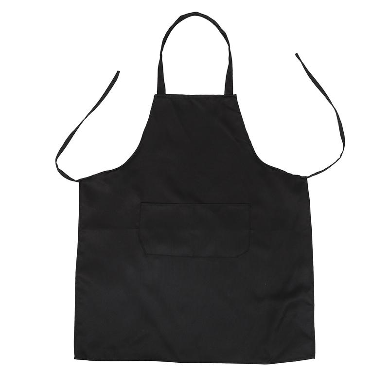 Apron Dapur Hitam, Uniseks, dengan 2 Poket dan Bib, Satu Sai - TikTok ...