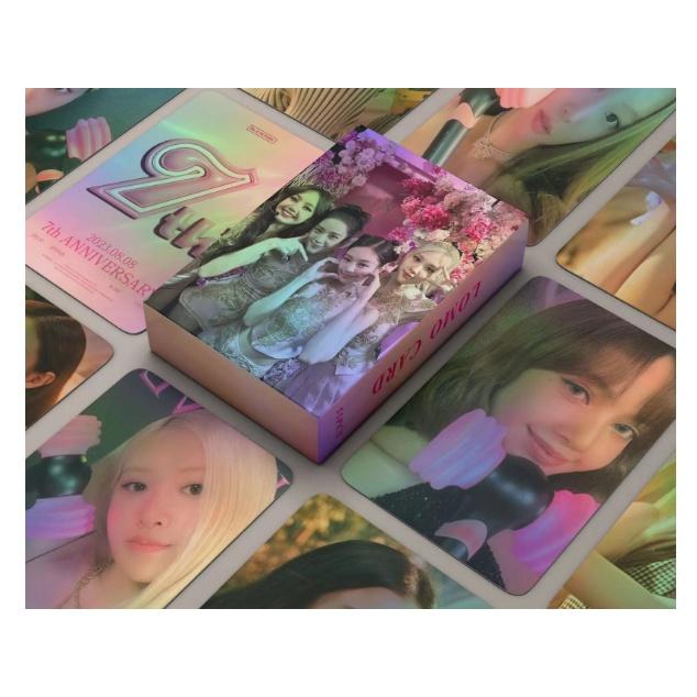55pcs BP Laser Holographic Lomo Cards 7th Anniversary Album THE ...