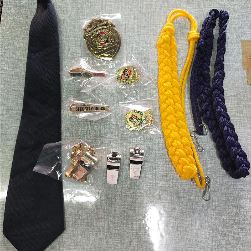 necktie with clip, collar pin, badge, lanyard with pito set - TikTok Shop Philippines