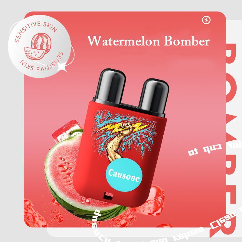 Double Hole Vital Oil Energy Bar Cool Nostril Nasal Inhaler Watermelon ...