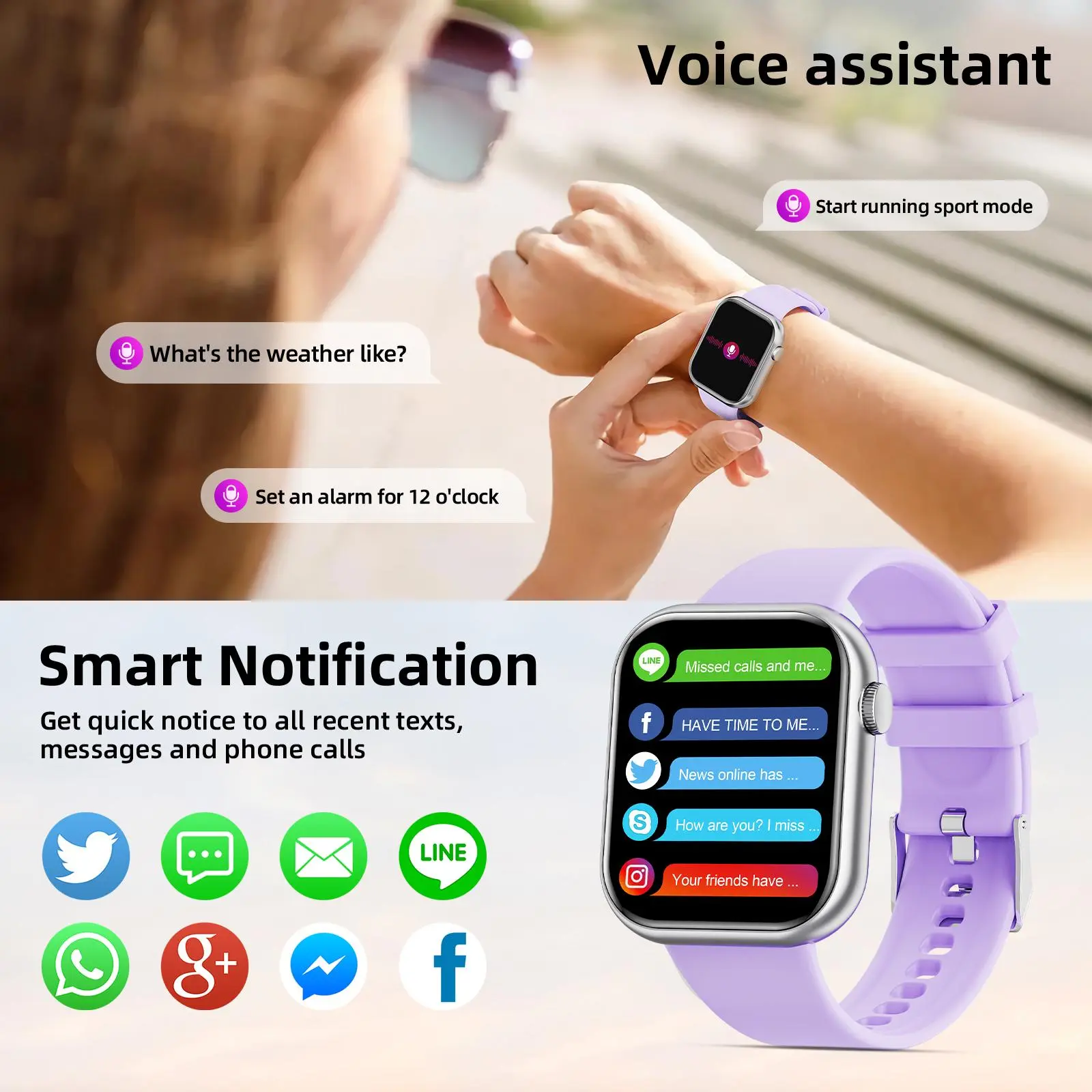 Multifunctional Bluetooth Calling Smart Watch, 1 Piece Digital Watch ...
