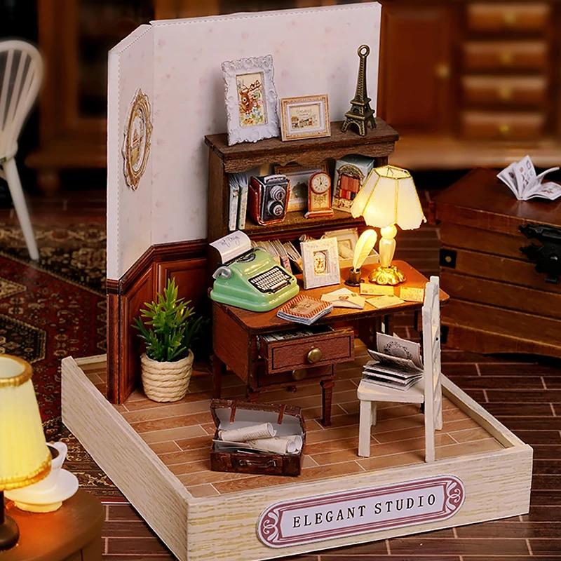 Kit Rumah Boneka Mini, DIY, untuk Pemasangan Rumah Boneka 3D - TikTok ...