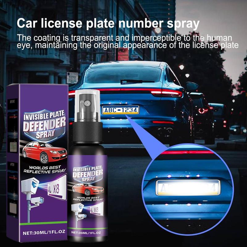 Car License Plate Number Spray 30ml License Plate Number Concealer ...