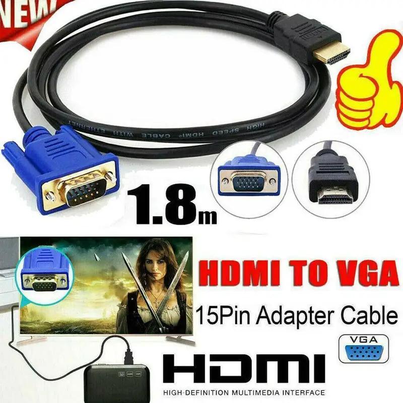 1080P HDMI To VGA Cable Converter With Audio Power Supply HDMI - TikTok ...