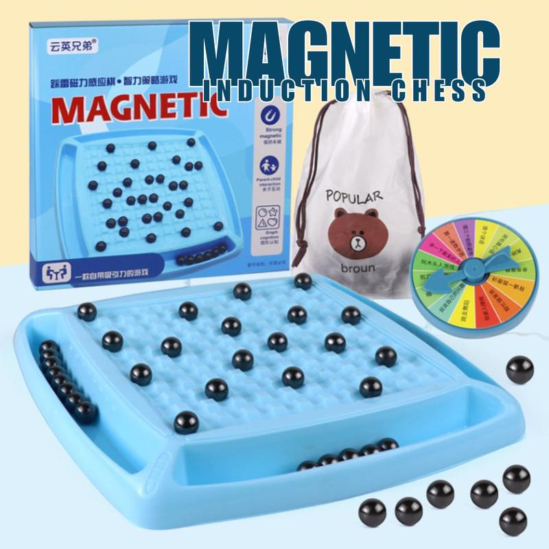 Magnetic Induction Chess Strategy Table Top Magnet Game for Kids ...