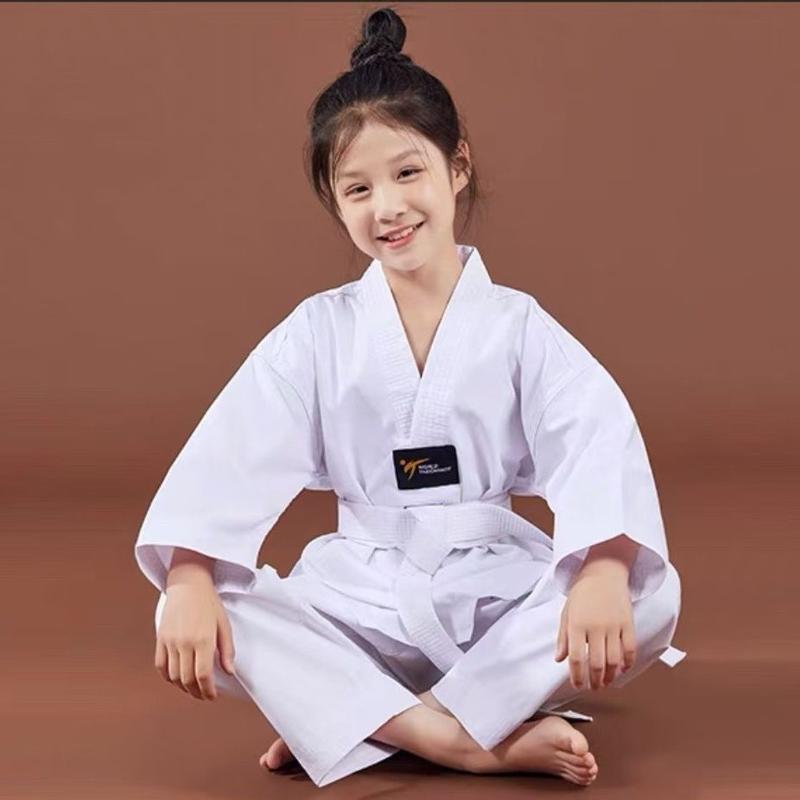 Seragam Taekwondo, Gaya Baharu, Kolar Putih, Untuk Kanak-kanak - TikTok ...