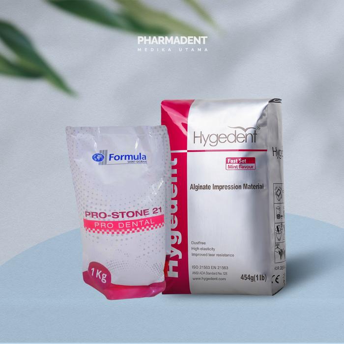 Jual Paket Alginate Hygedent & Gips Stone Pink RESMI AKL - Kota ...