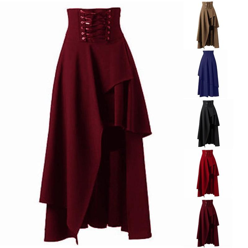 Skirt Burlesque, Gaya Victoria, Kostum Korset Steampunk Gothic ...