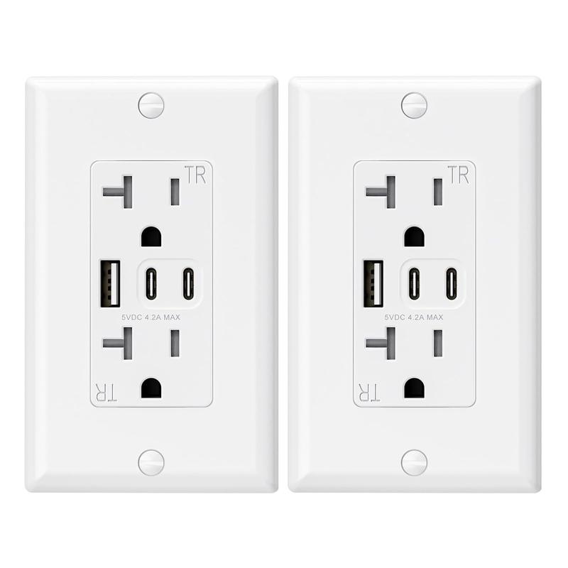USB Outlets, 20 Amp Wall Outlet with 3 USB Ports, Dual USB C - TikTok Shop