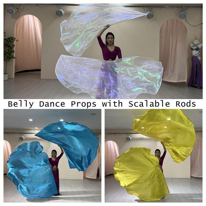 New with Telescopic Sticks Belly Dance Accessories Props Multicolor ...