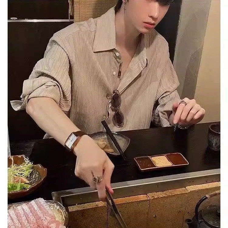 Baju Musim Bunga, Lengan Panjang, Rekaan Bagus Lelaki, Atasa - TikTok ...