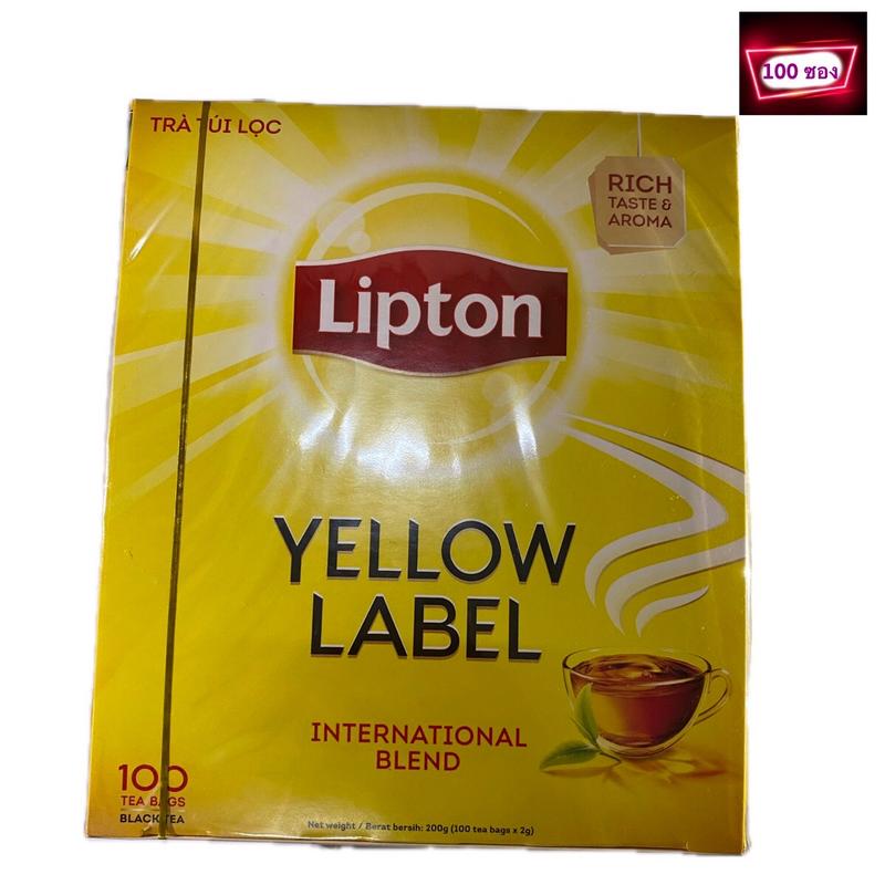 ชาลิปตัน lipton yelow label แบบซองจุ่ม 100 ซอง x 2 กรัม - TikTok Shop ...
