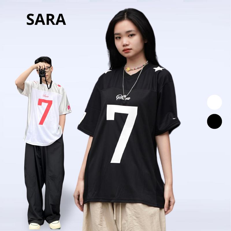 [SARA - Xả Kho] Áo thun thể thao, áo phông bóng chày SARA-NG - TikTok ...
