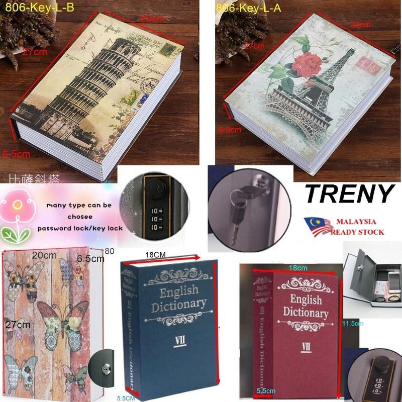 TRENY Secret Safety Box Book Safe Passcode Hidden Storage Anti - TikTok ...