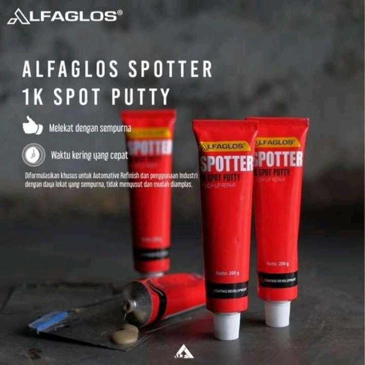 Alfaglos Spotter 1K Spot Putty 200 gr Dempul Besi Cat Mobil Odol - Shop ...
