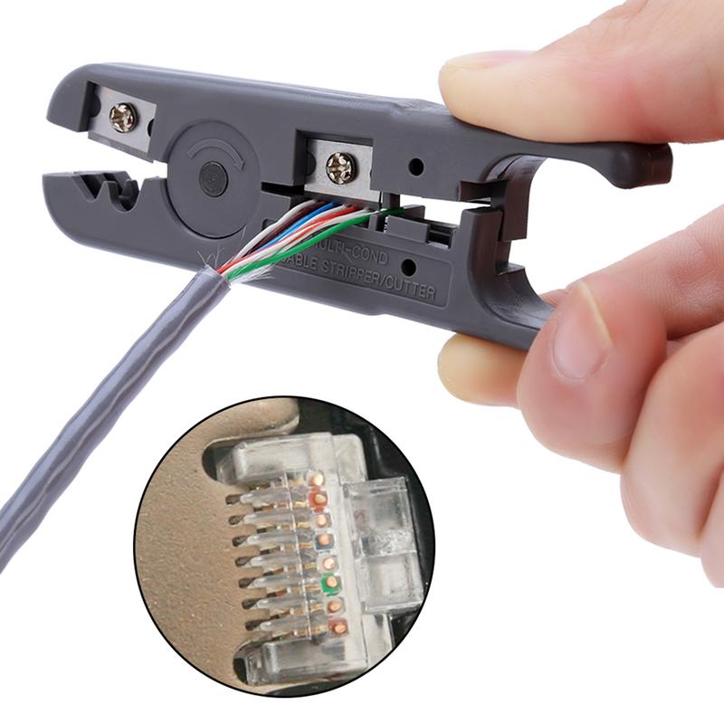 Network Cable Stripper Wire Cutter Stripping Tool for Round - TikTok Shop