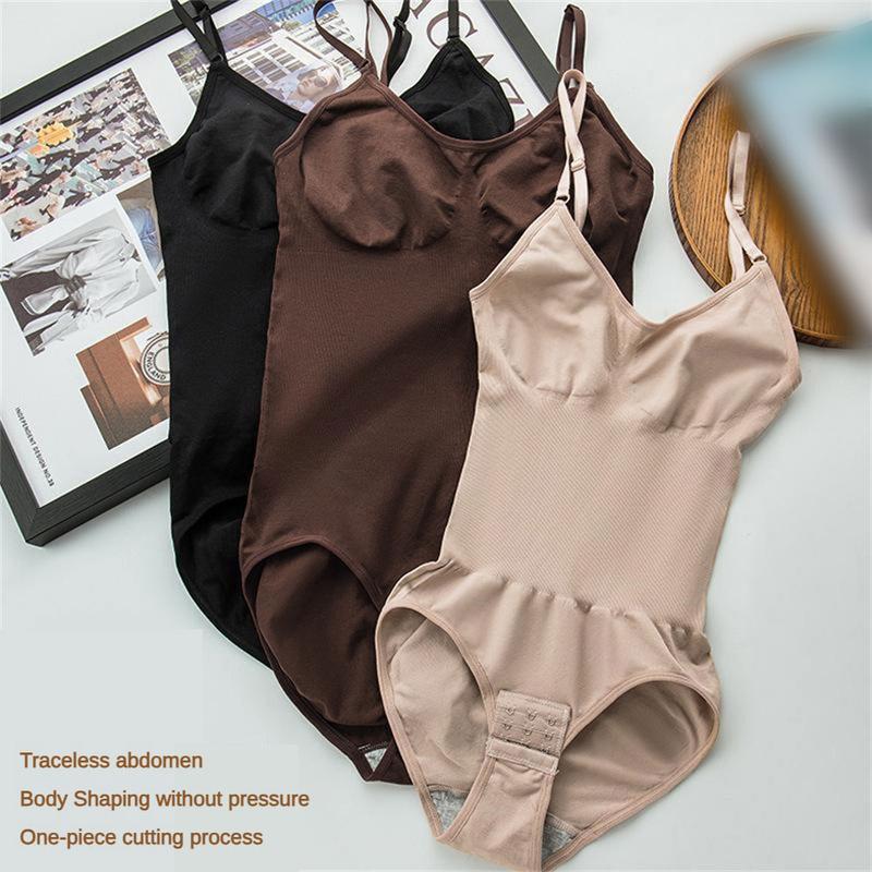 Women Bodysuit Tummy Control Seamless Shapewear Full Body Shaper ...