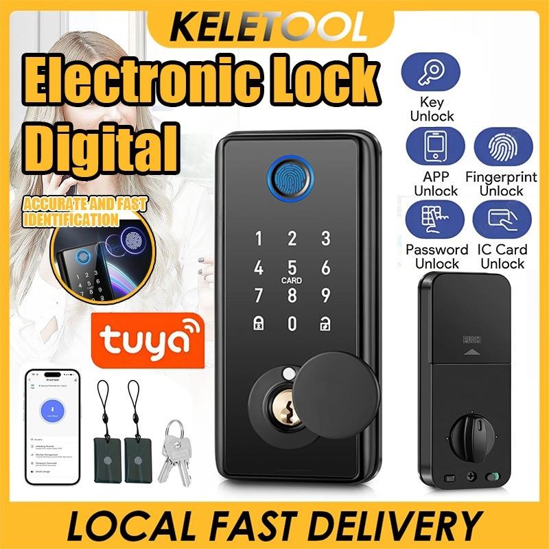 Tuya Door Lock Digital Electronic Lock Biometric Deadbolt Lock ...
