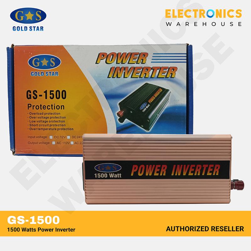 Gold Star GS-1500 1500 Watts Power Inverter - TikTok Shop Philippines