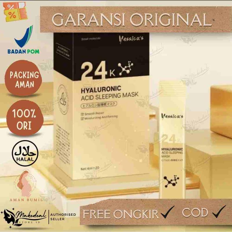 Yessica Sleeping Mask - Yessica 24K Hyaluronic Acid Masker - Shop ...