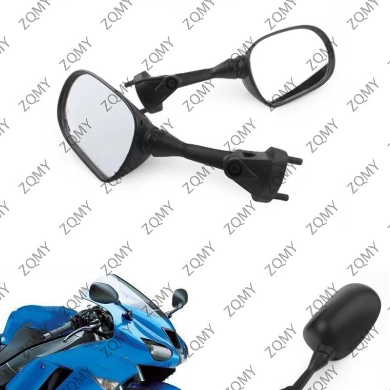 2Pcs Motorcycle Rearview Side Mirrors For Kawasaki ZX6R ZX636 2005-2008 ...
