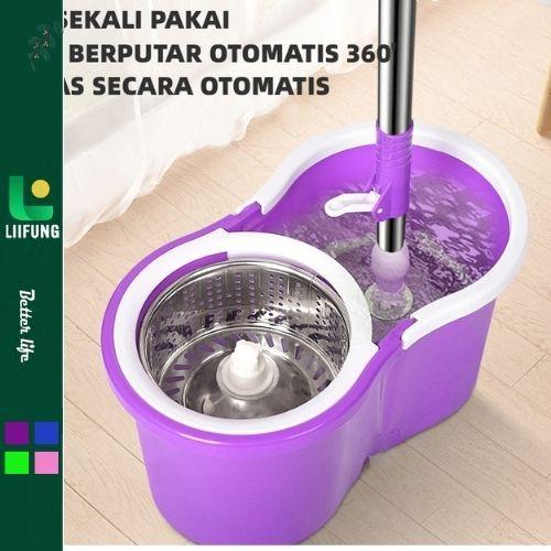 SALE SET Alat Pel Lantai Super Mop Putar Alat Pel Otomatis Pel ...