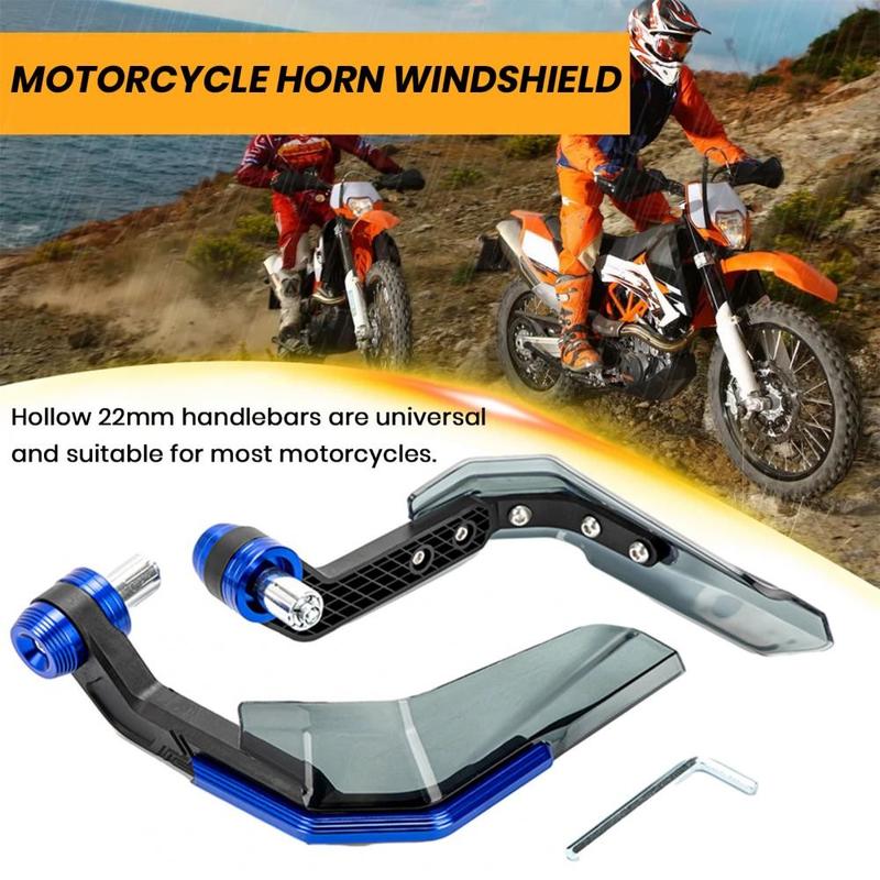 1 Pc Motorcycle Hand Guard with Windshield CNC Aluminum Universal ...