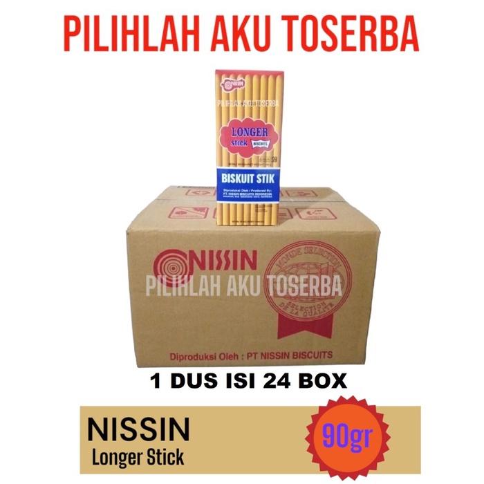 Jual Biskuit Nissin LONGER STICK 90 gr - ( HARGA 1 DUS isi 24 box ...