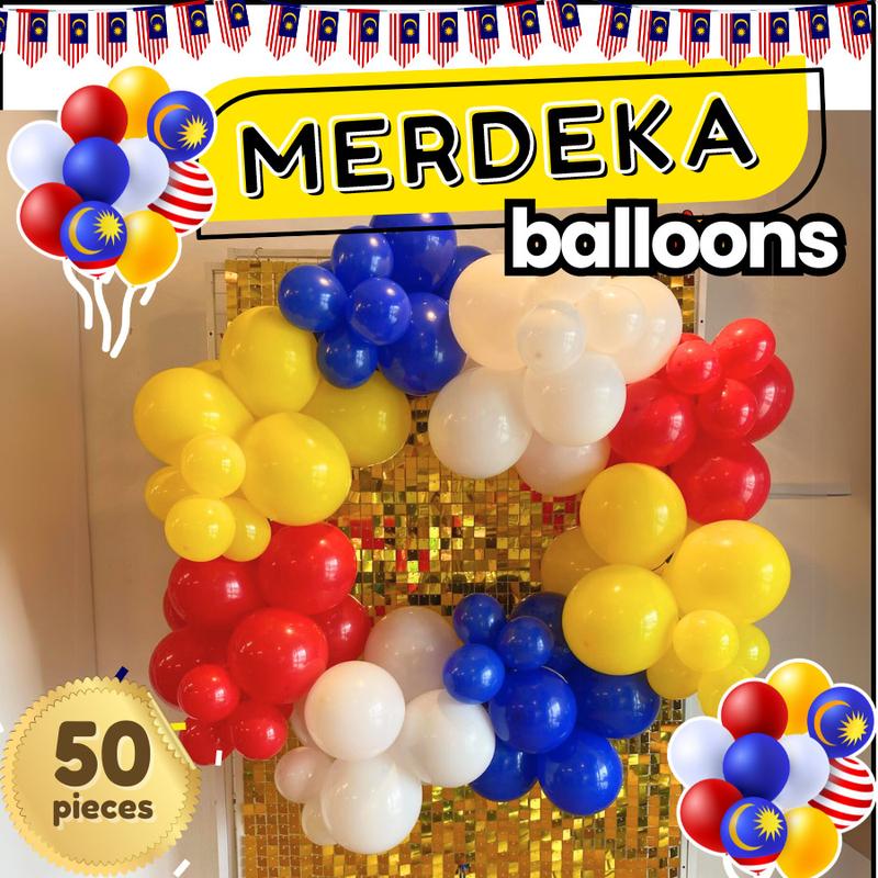 Merdeka Theme Balloon Decoration - TikTok Shop Malaysia
