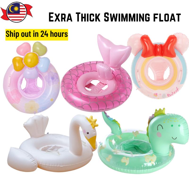 (SHIP IN 24HOURS) Extra THICK Swimming Float Ring Pelampung Tebal ...