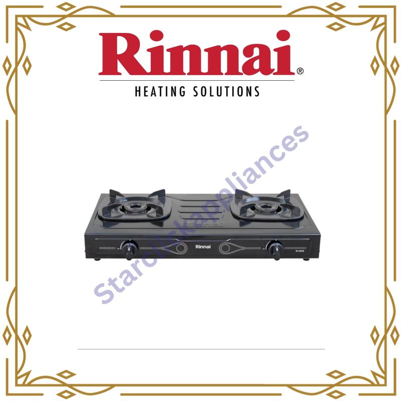 RINNAI Kompor Gas RI-202 S / RI 202 S / RI202S [2 Tungku] [Garansi ...
