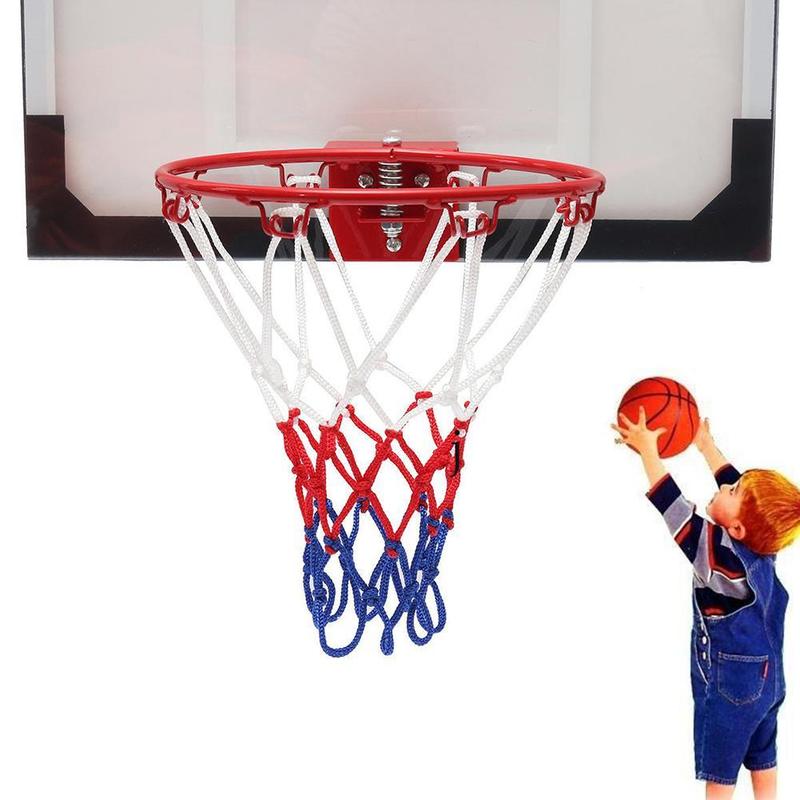 32CM Basketball Hoop with Mesh and Screws for Indoor and Outdoor ...