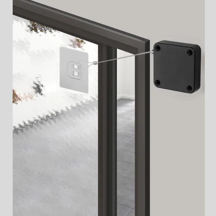 No Punching Automatic Door Closer Pull Cord Door Closers Adjustable ...