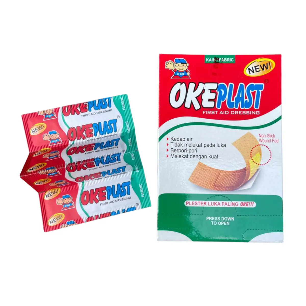 Plester Okeplast first aid dressing plester untuk menutup luka kedap ...