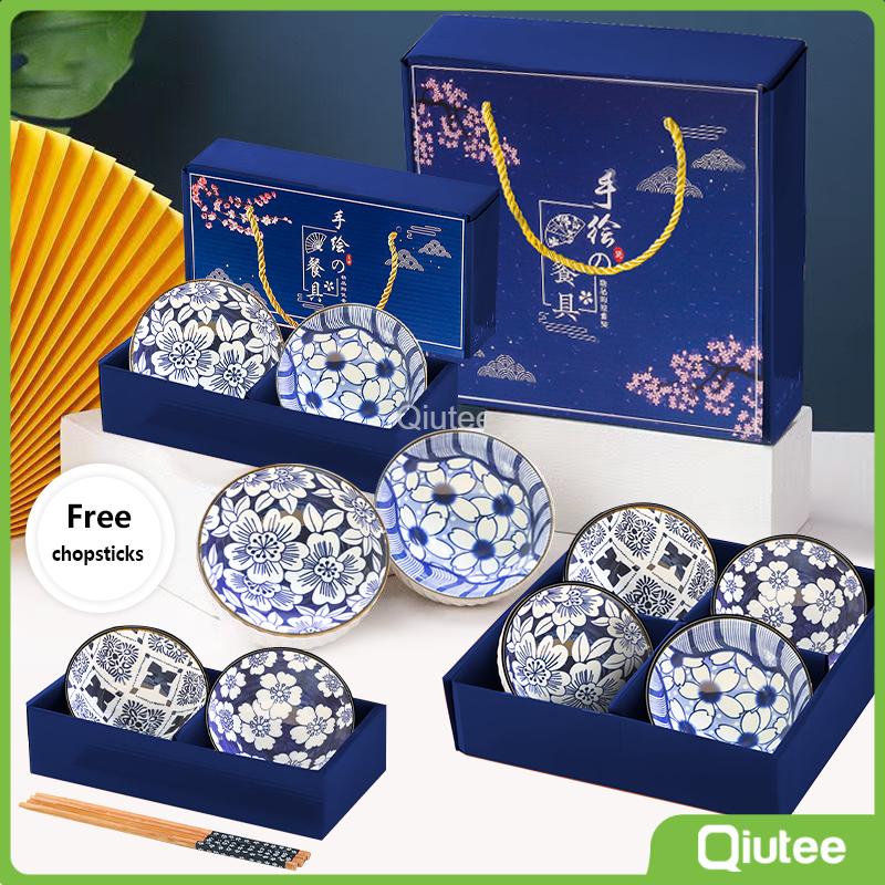 [COD]Bohemian Style Rice Bowl Ceramic Handicraft Bowl Set Kitchen ...