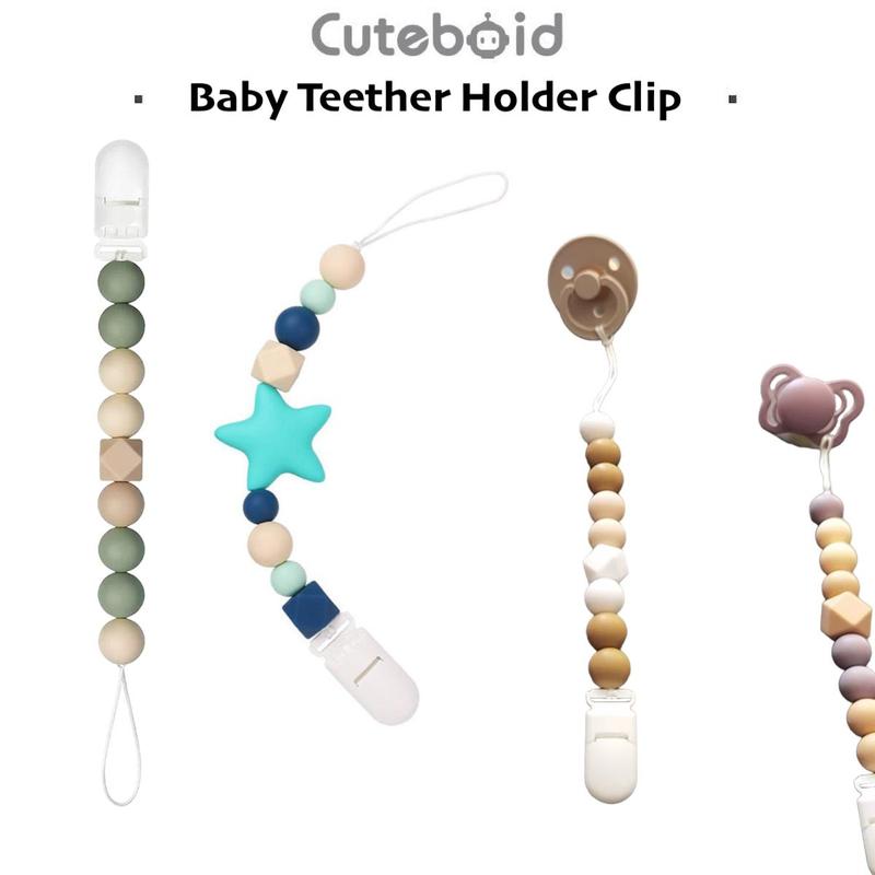 Baby Silicone Teether Clip Pacifier Holder Clipper - TikTok Shop Singapore