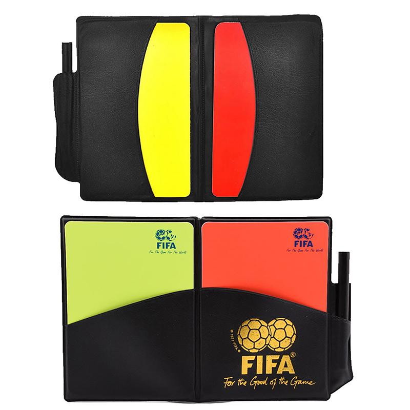 Set Kad Pengadil Bola Sepak, Kad Merah dan Kuning dengan Dompet ...