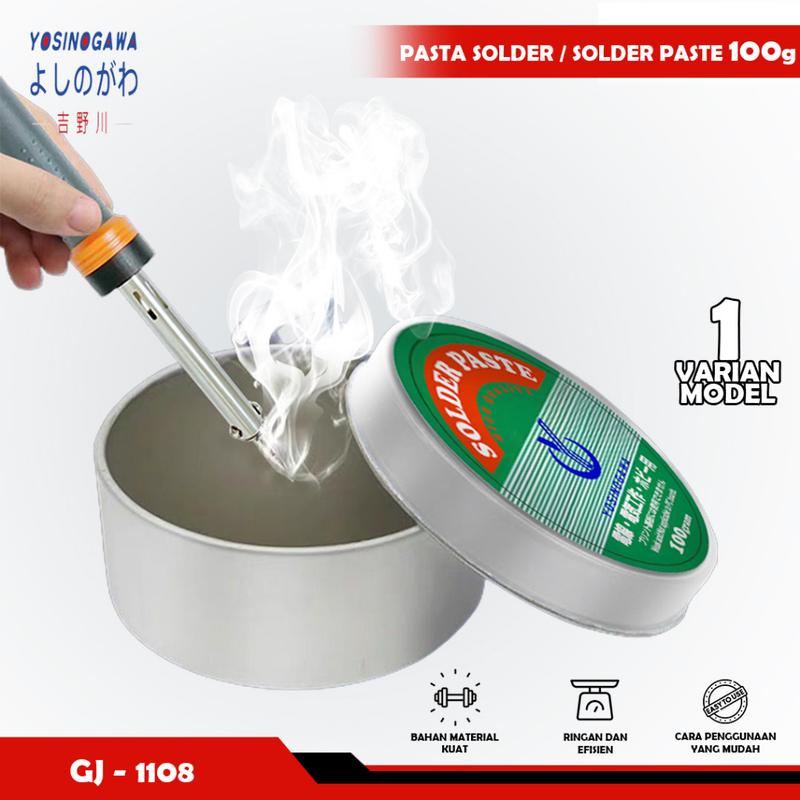 PASTA SOLDER TIMAH SOLDERING PASTE 100 GRAM BEBAS MINYAK - YOSINOGAWA ...